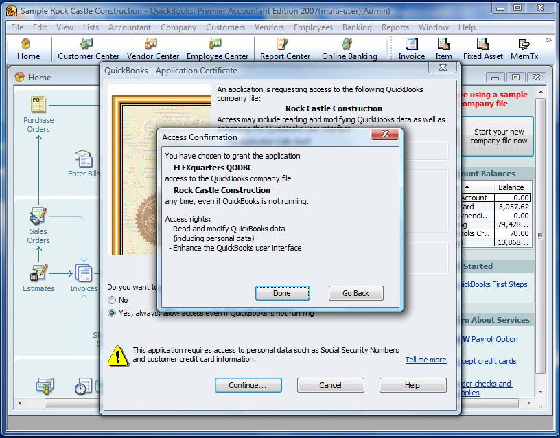 Qodbc Desktop How To Use Prompted Date Ranges In Ms Access 2007 Using Vista Powered By